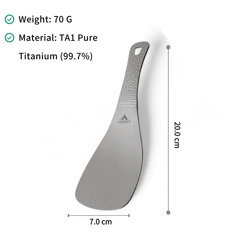 Adrift Allseason | Titanium Serving Spoon – Ultra-Light Rice Paddle fo ...